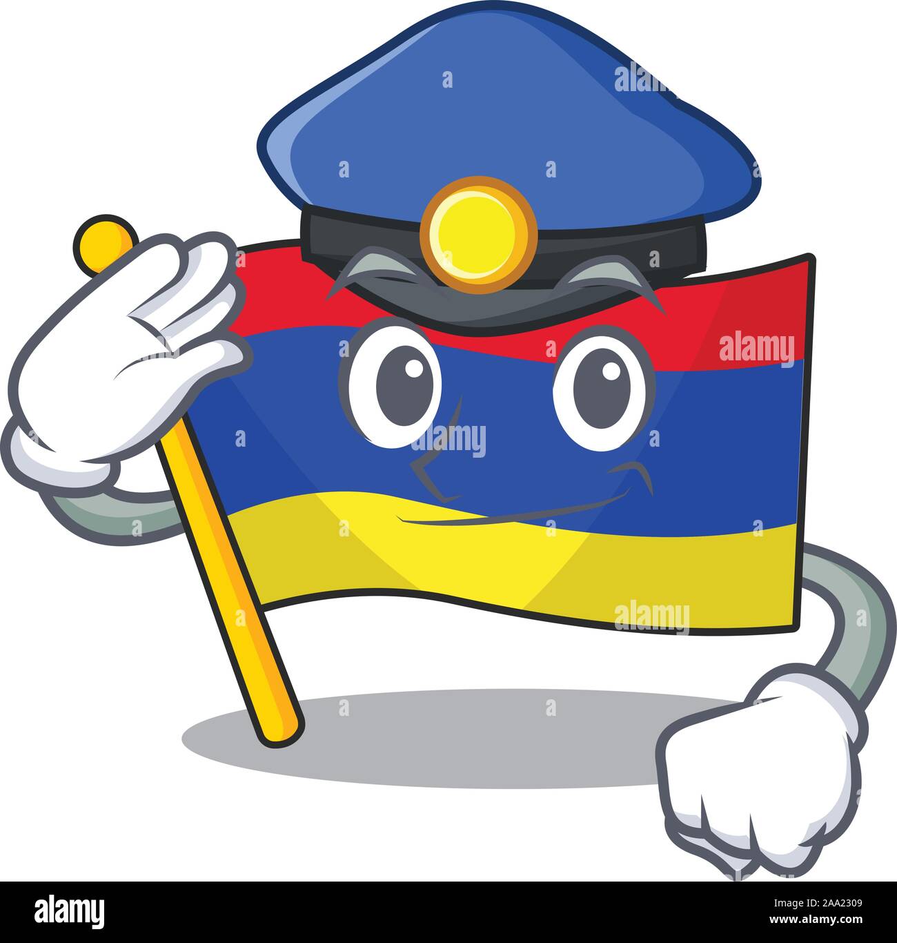 Bad cop cartoon hi-res stock photography and images - Alamy