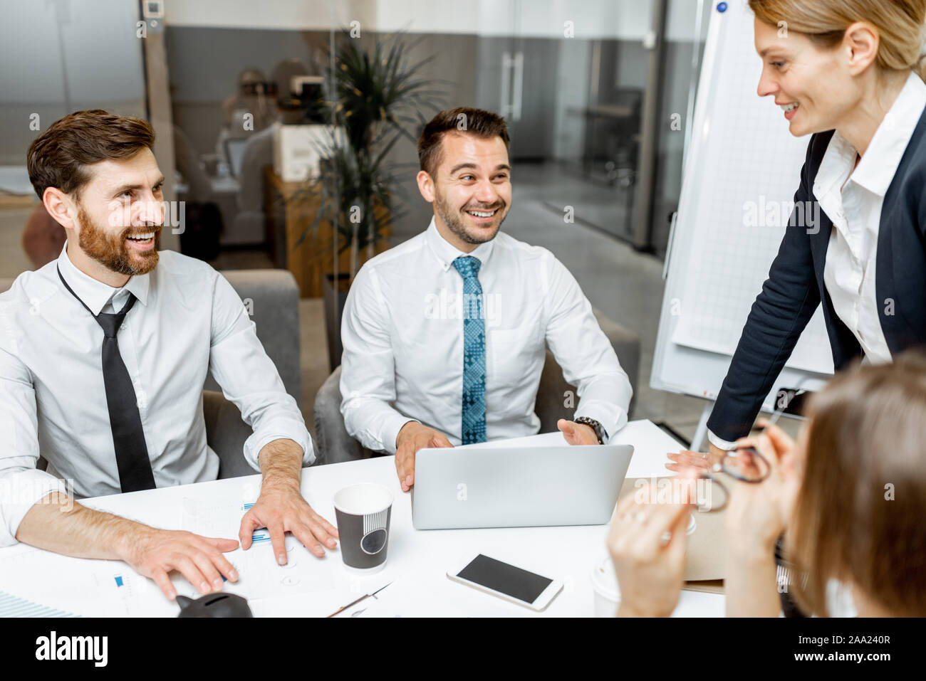 Employees meeting in conference hi-res stock photography and images - Alamy