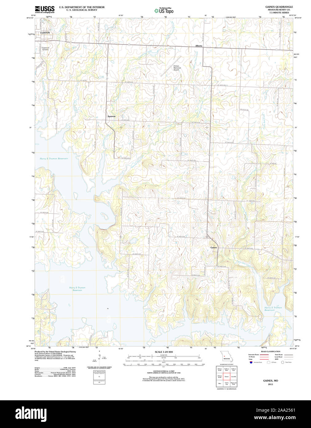 Gaines map hi-res stock photography and images - Alamy
