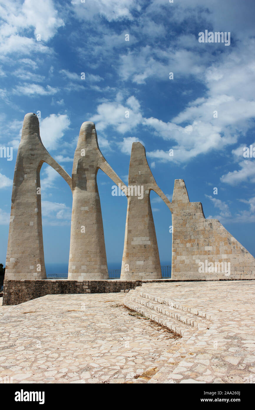 Monument of Zalongo or Zalogo Preveza Greece Stock Photo - Alamy