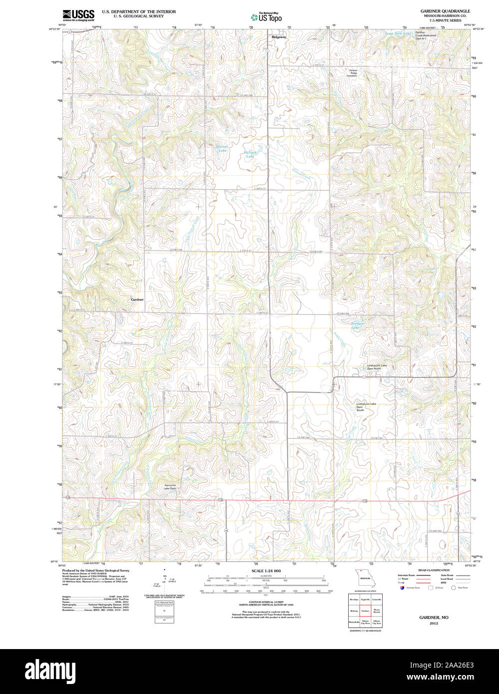 Gardner map Cut Out Stock Images & Pictures - Alamy