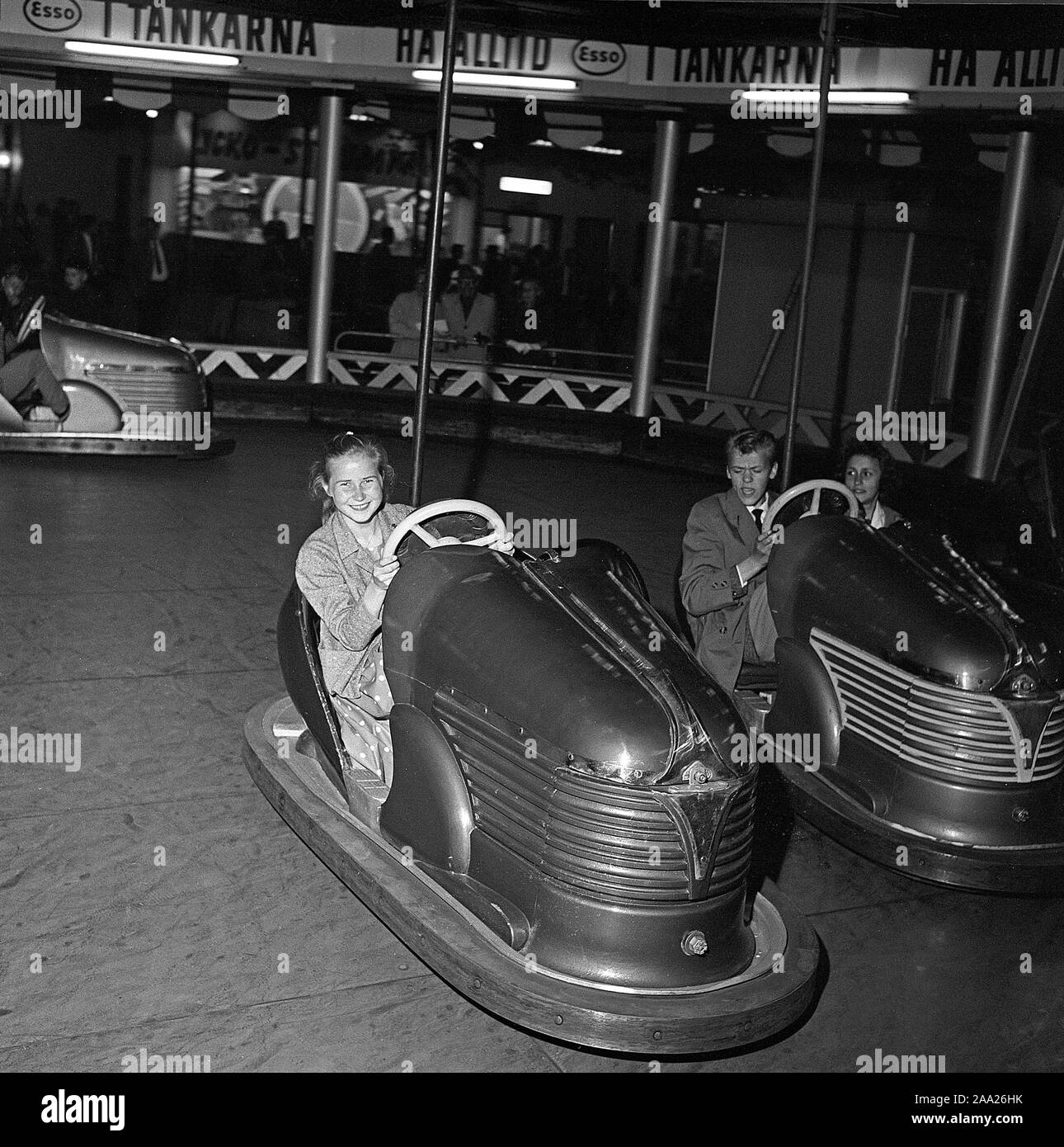 Bumper cars funfair historical hi-res stock photography and images - Alamy