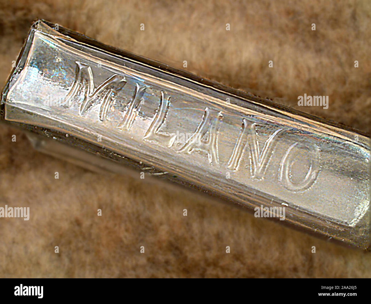 Vintage A Migone Milano bottle Stock Photo - Alamy