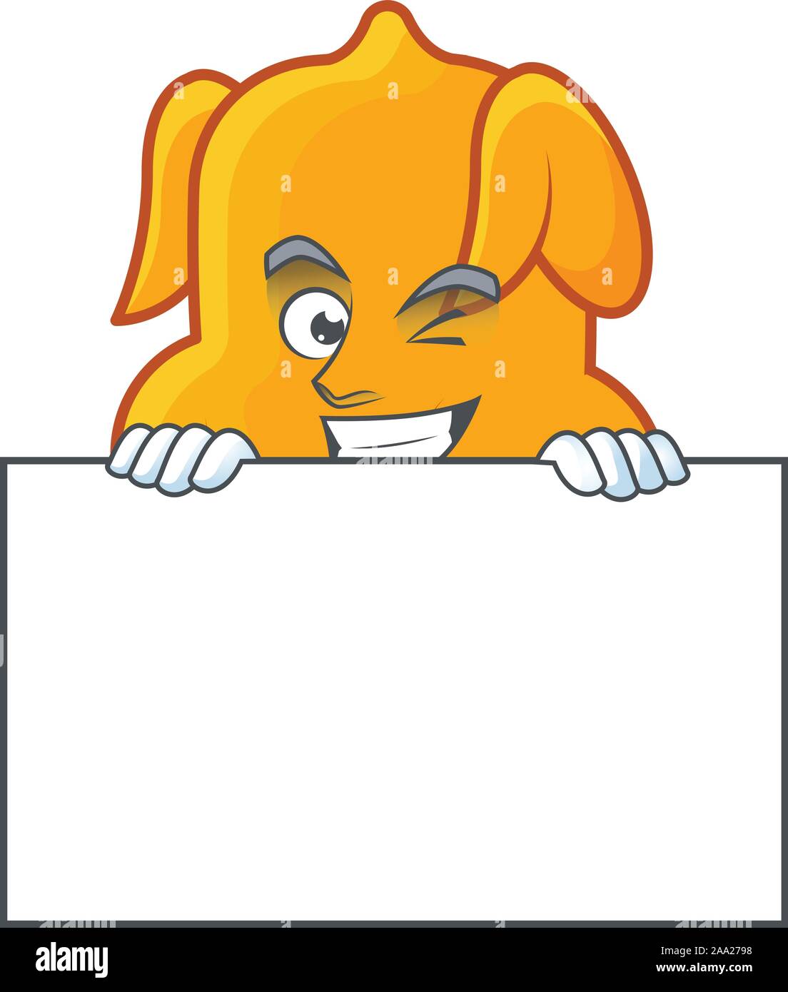 Delicious fried chicken with mascot a squinting with board Stock Vector ...