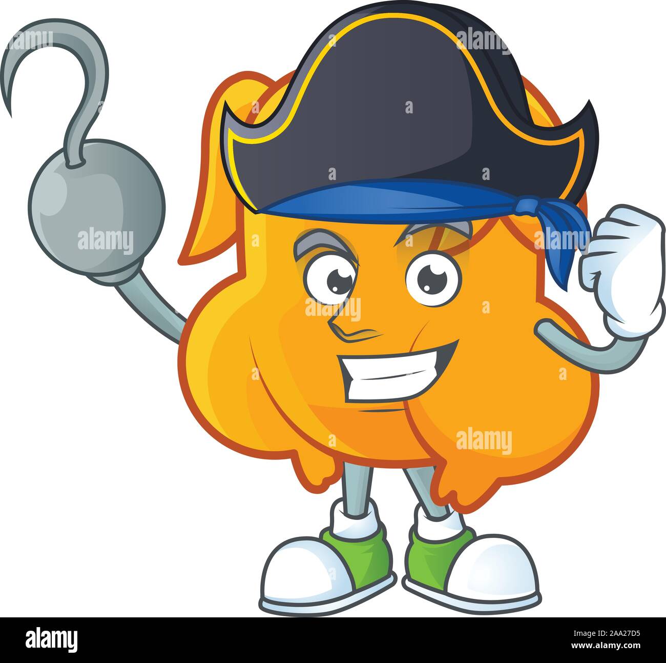 Delicious fried chicken with mascot a pirate Stock Vector Image & Art ...