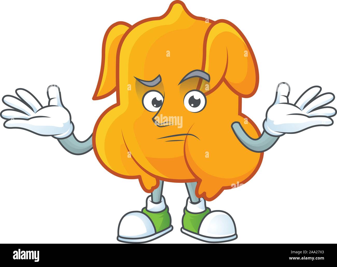 Cartoon character fried chicken with mascot grinning Stock Vector Image ...