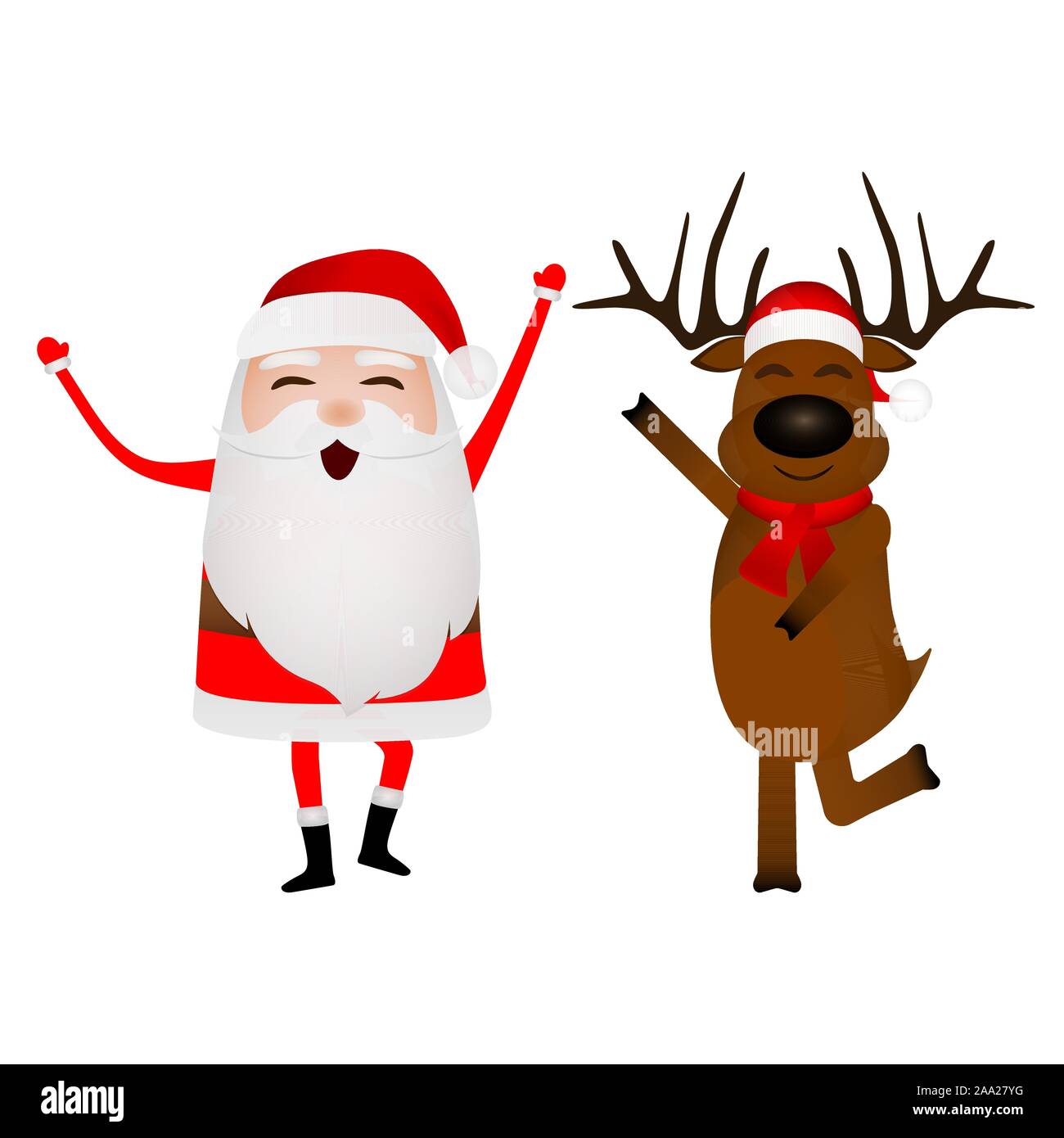 Funny Santa Claus Cartoon