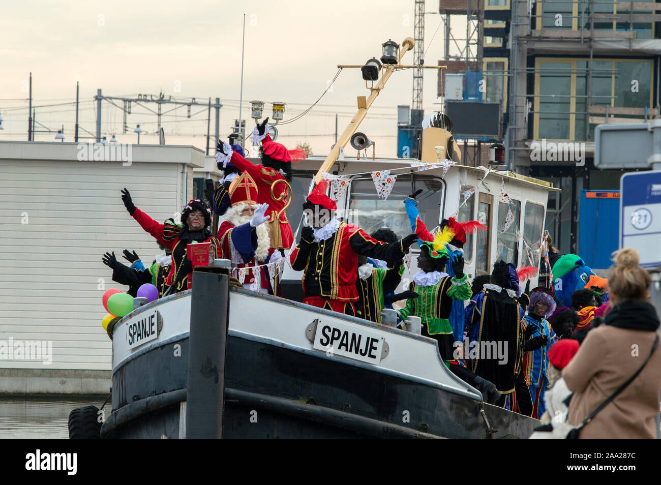 Sinterklaas Boat Arriving At Diemen The Netherlands 2019 Stock Photo ...