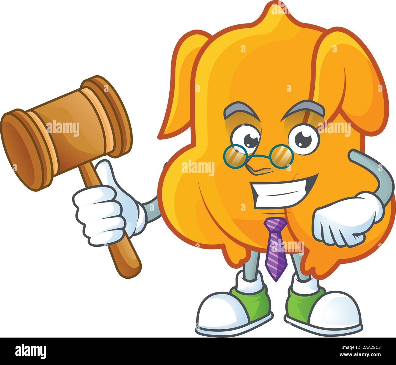 Character judge in the fried chicken cartoon Stock Vector Image & Art ...