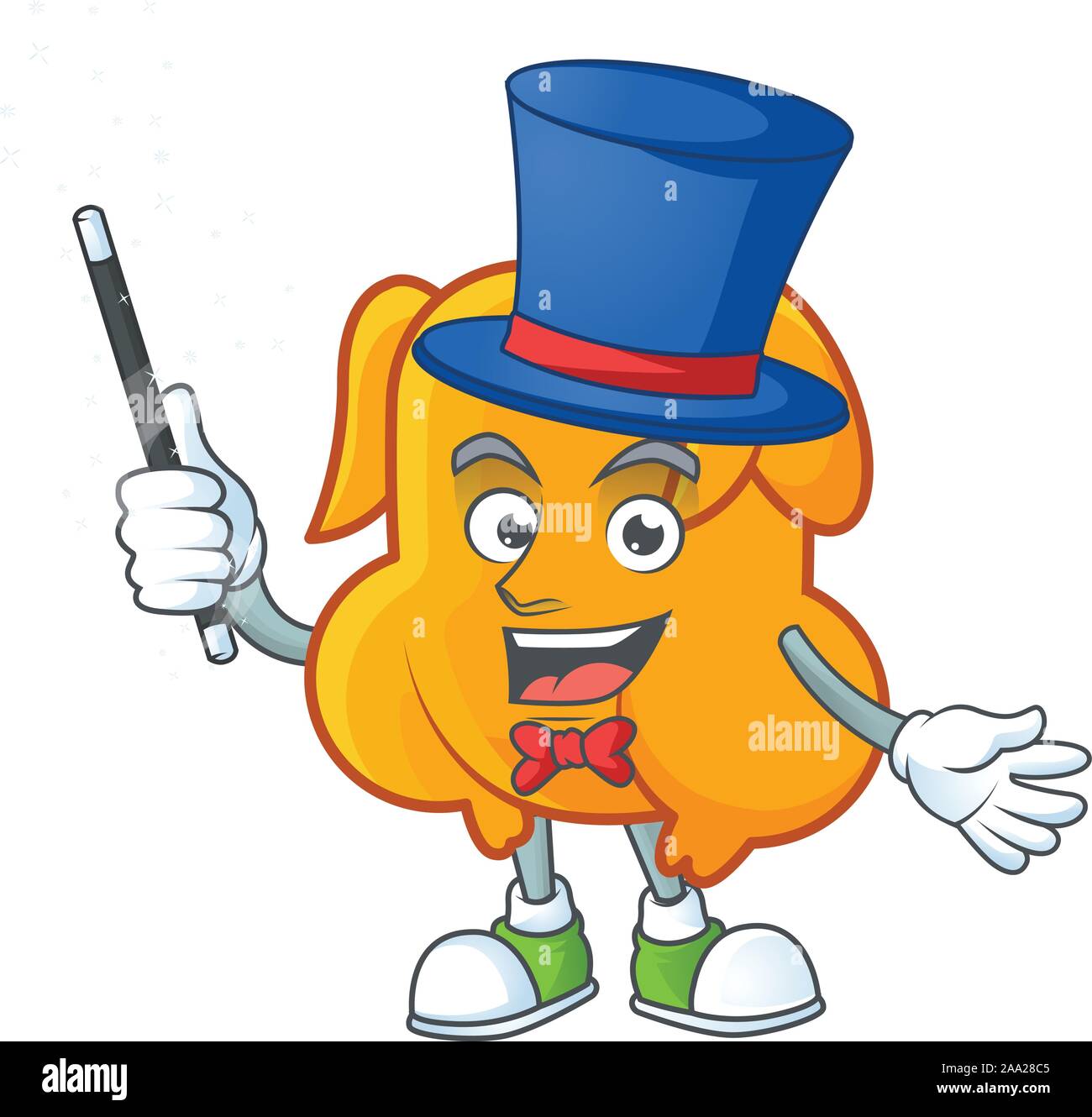 Character magician in the fried chicken cartoon Stock Vector Image ...