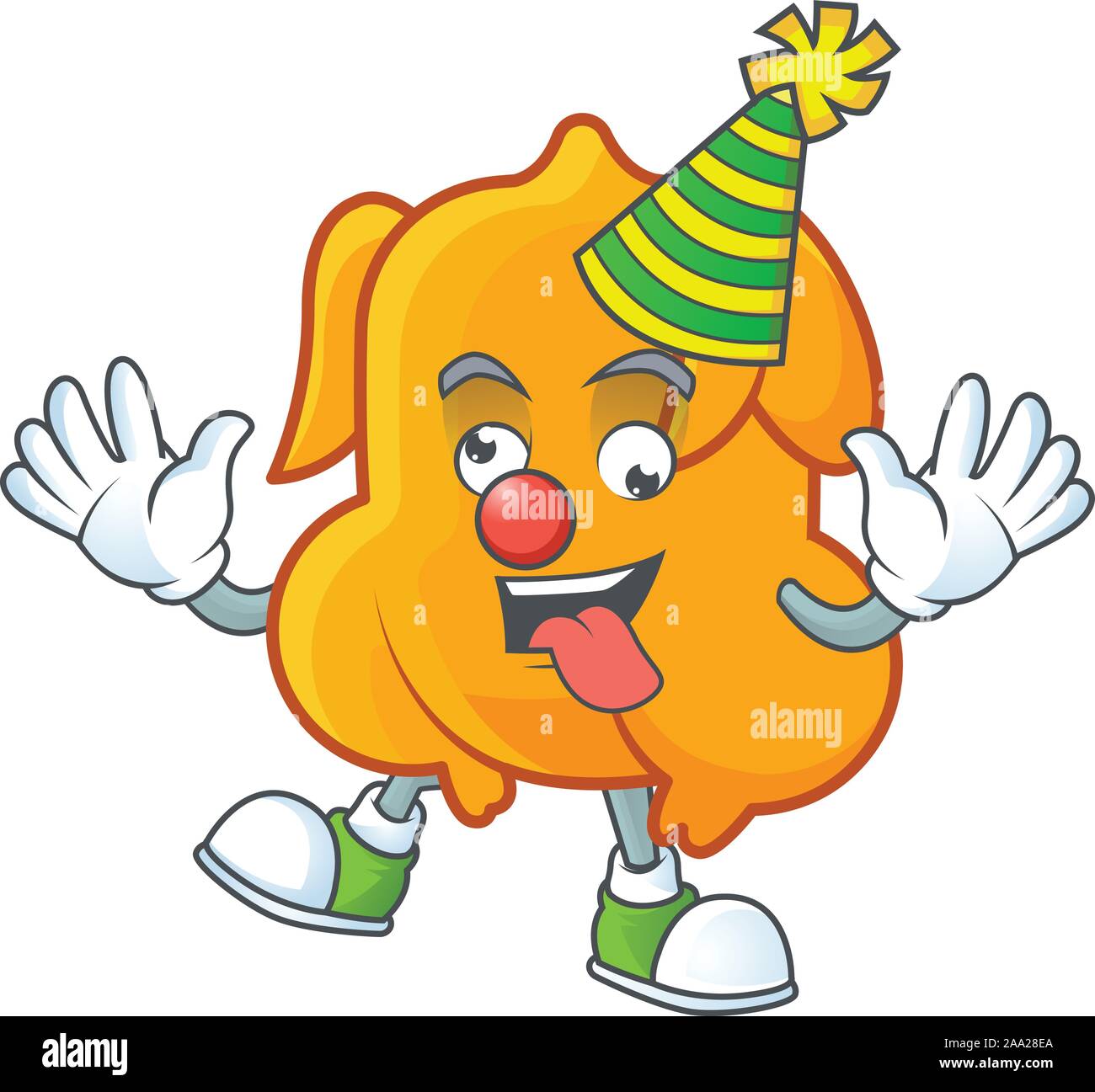 Character clown in the fried chicken cartoon Stock Vector Image & Art ...