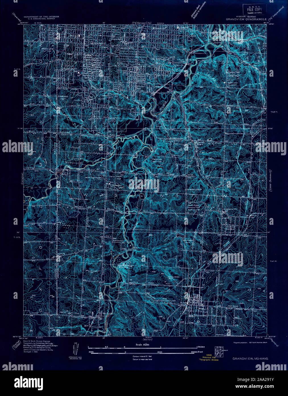 Map of grandview missouri hi-res stock photography and images - Alamy