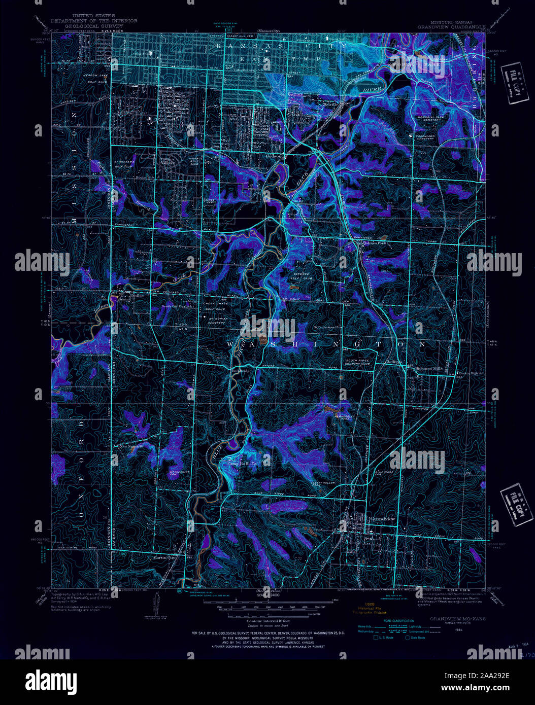 Map of grandview missouri hi-res stock photography and images - Alamy