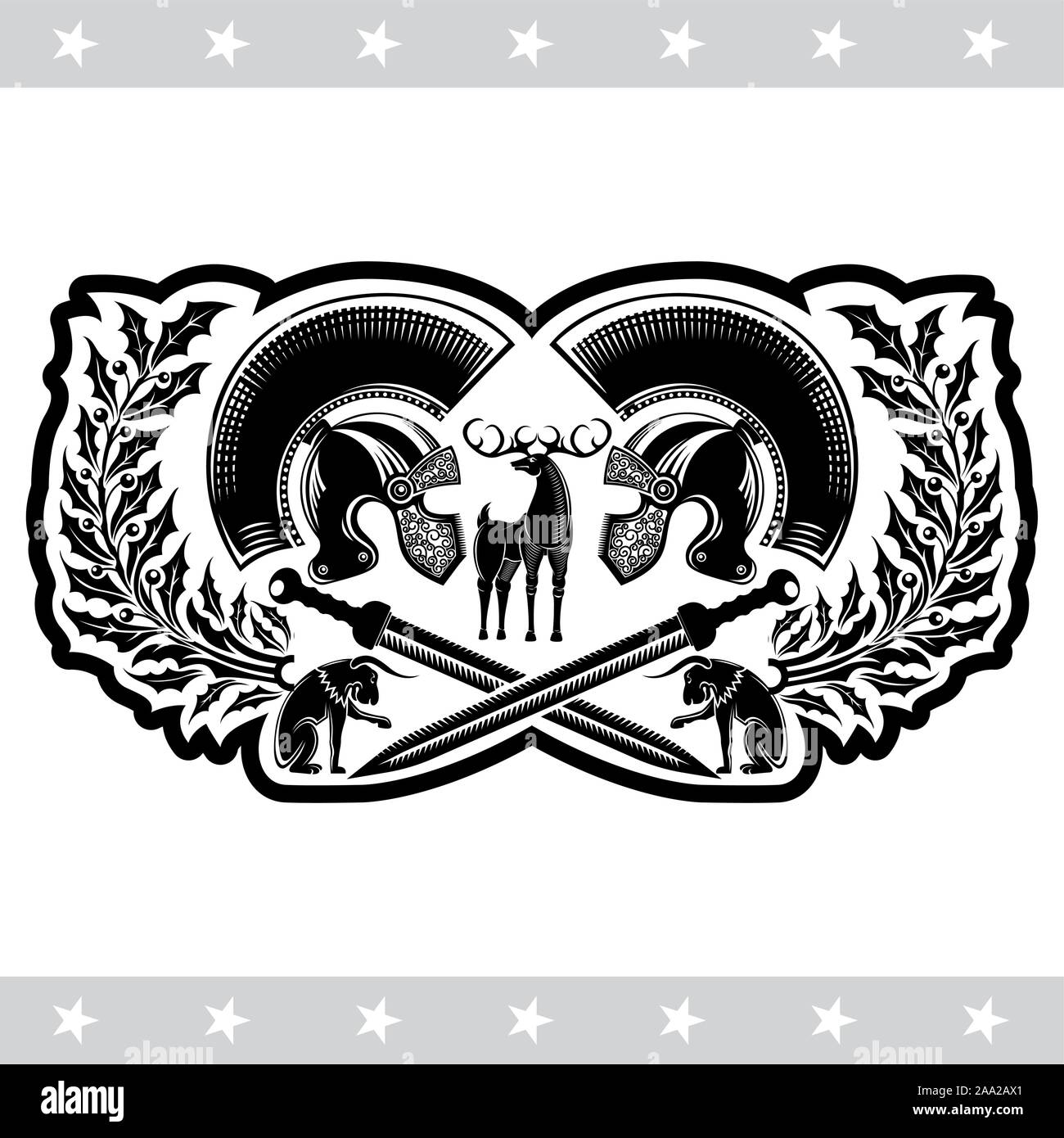 Gladiator helmets roman Stock Vector Images - Alamy