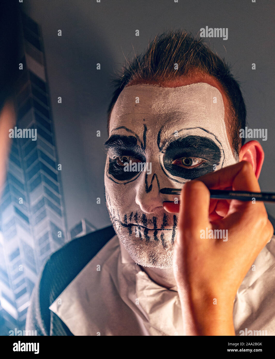 Scary face paint hi-res stock photography and images - Alamy