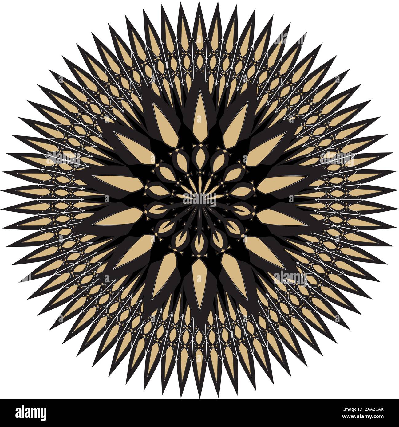 Illustration of abstract ornament isolated on white Stock Vector Image ...