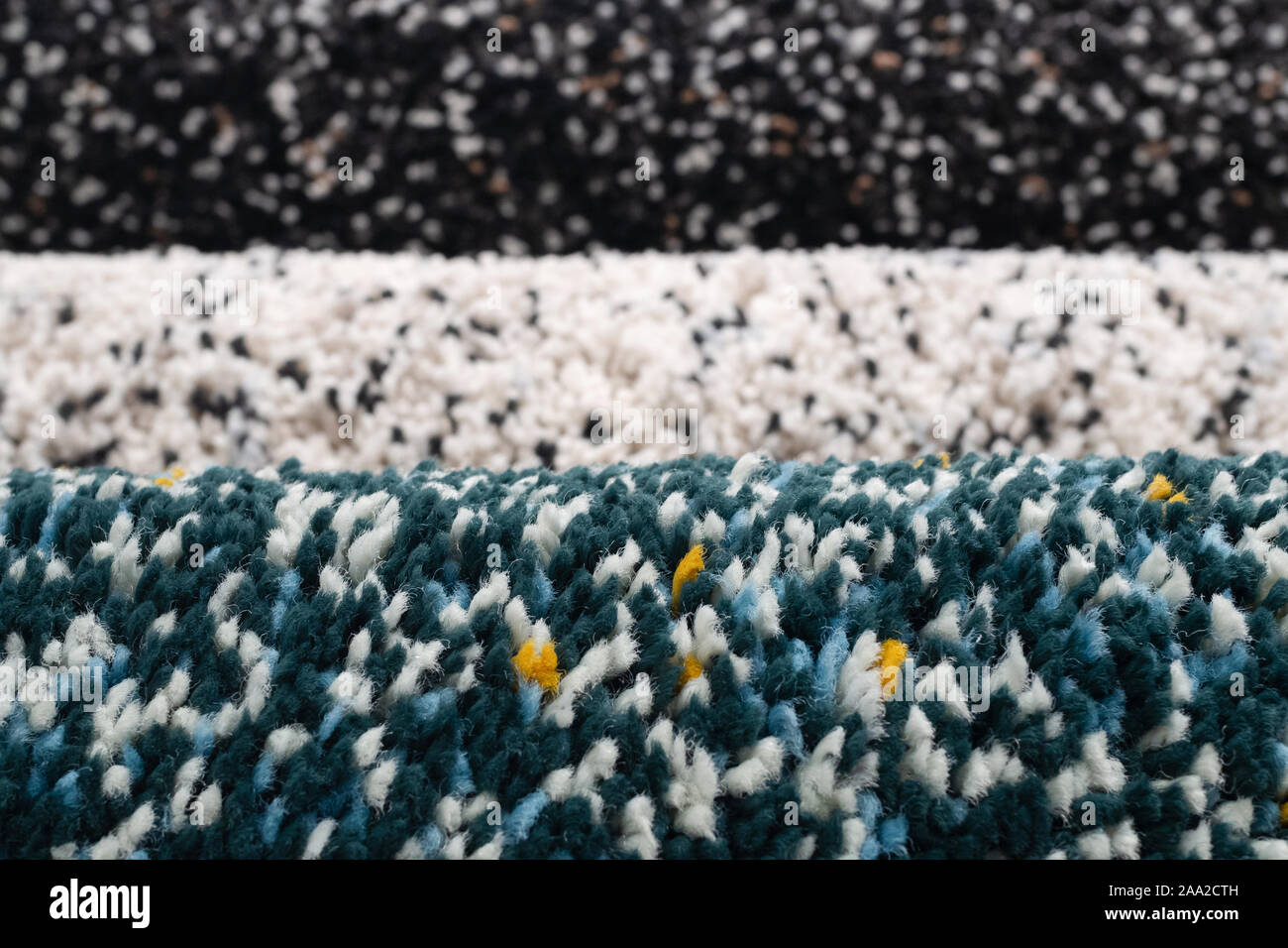 variety of carpet roll display at the showroom in home department at ...