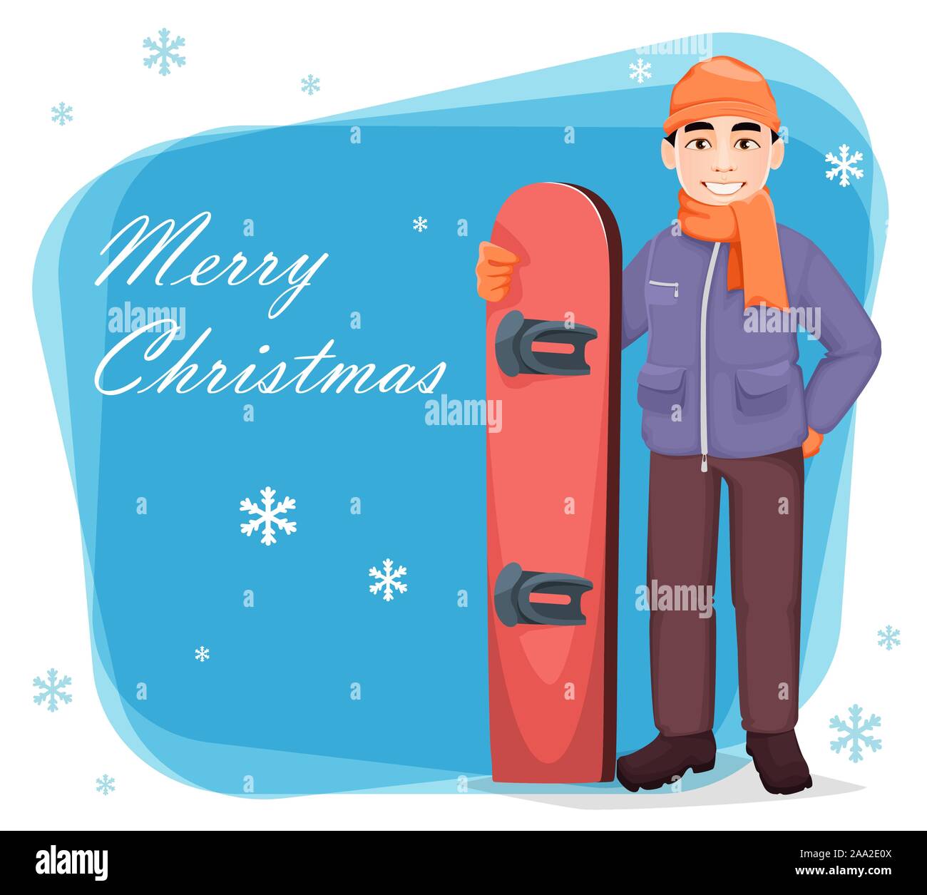 Sports christmas card Stock Vector Images - Alamy