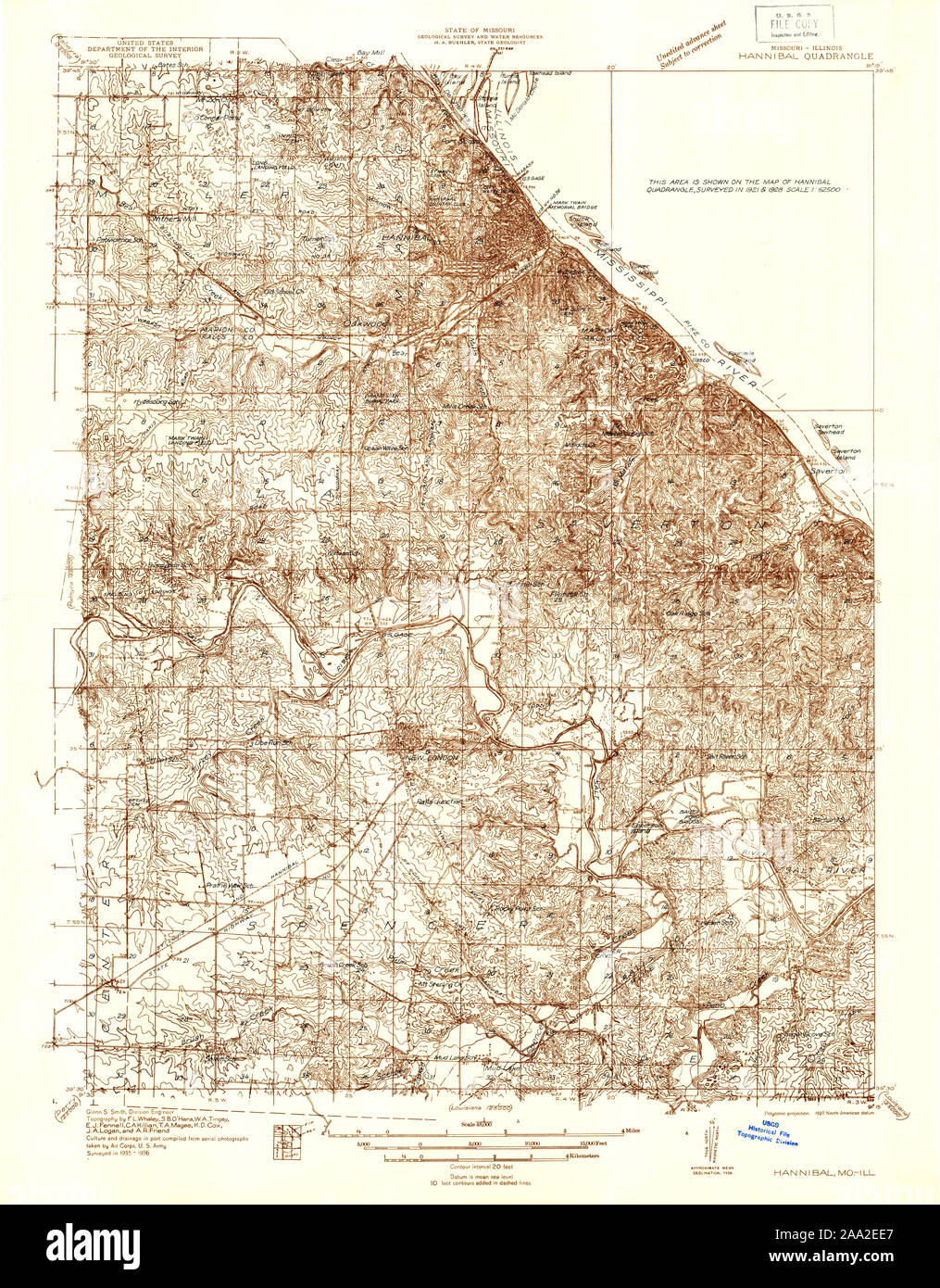 Hannibal missouri map hi-res stock photography and images - Alamy