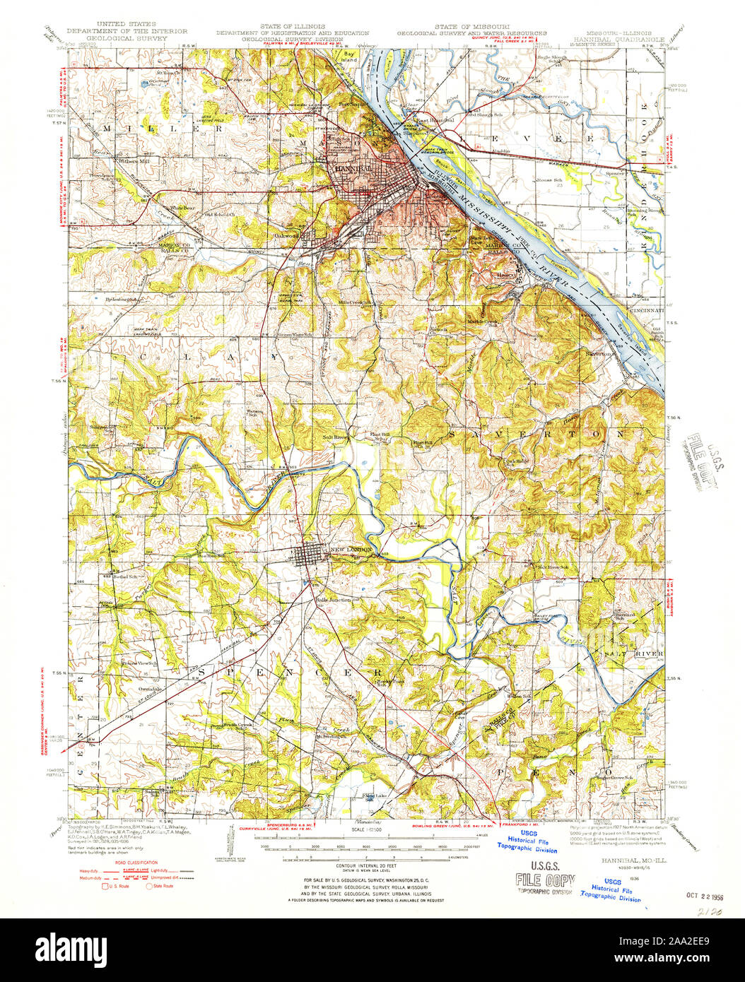 Hannibal missouri map hi-res stock photography and images - Alamy