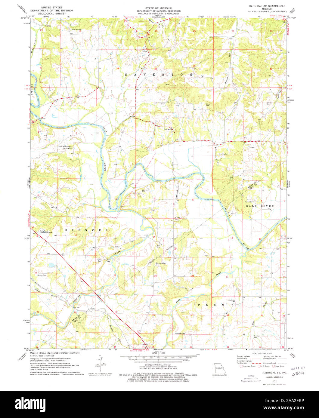Hannibal missouri map hi-res stock photography and images - Alamy