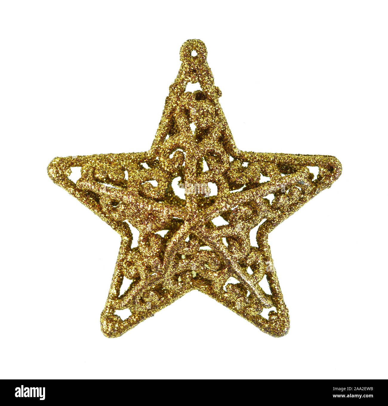 Single decorational snowflake isolated over the white background Stock ...