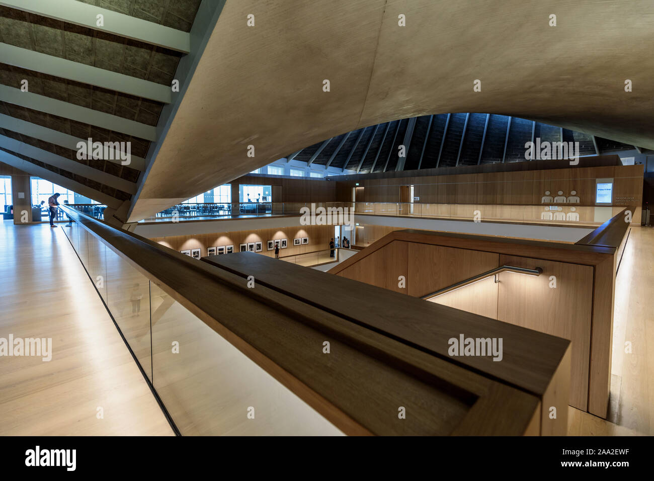 Interior view of the Design Museum, a museum in Kensington, London, UK ...