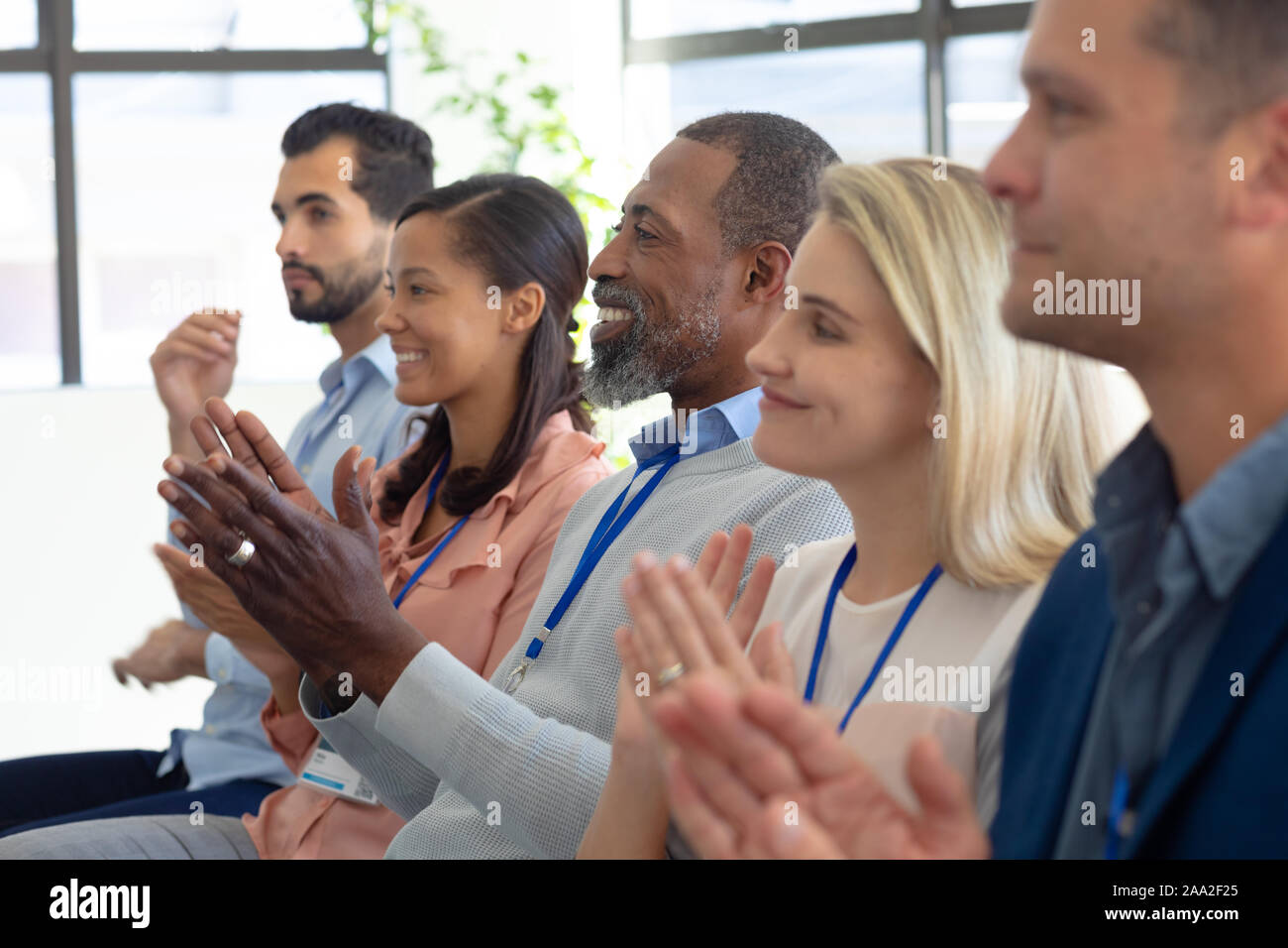 Business professionals at a conference Stock Photo - Alamy