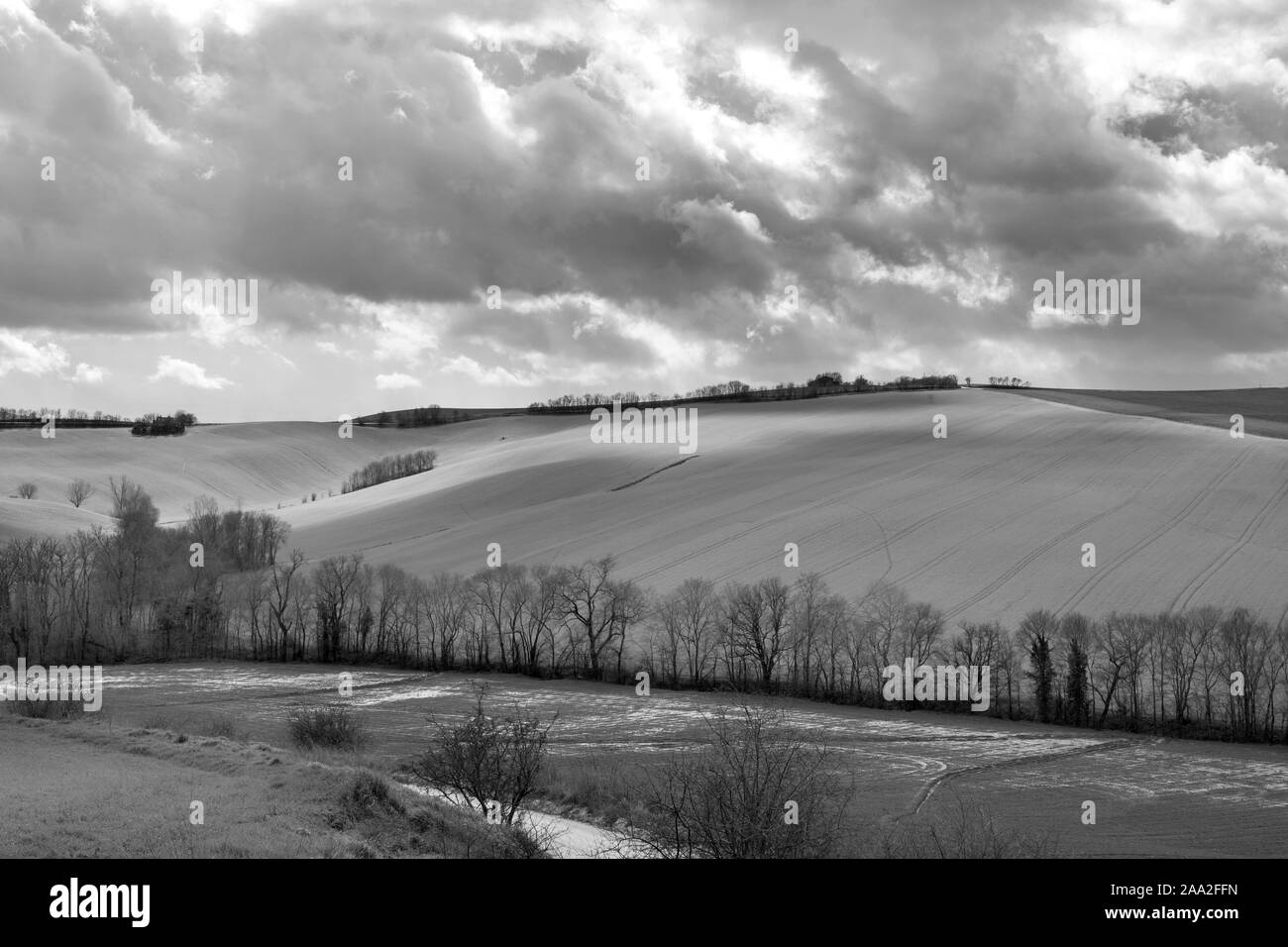 White fields Black and White Stock Photos & Images - Alamy