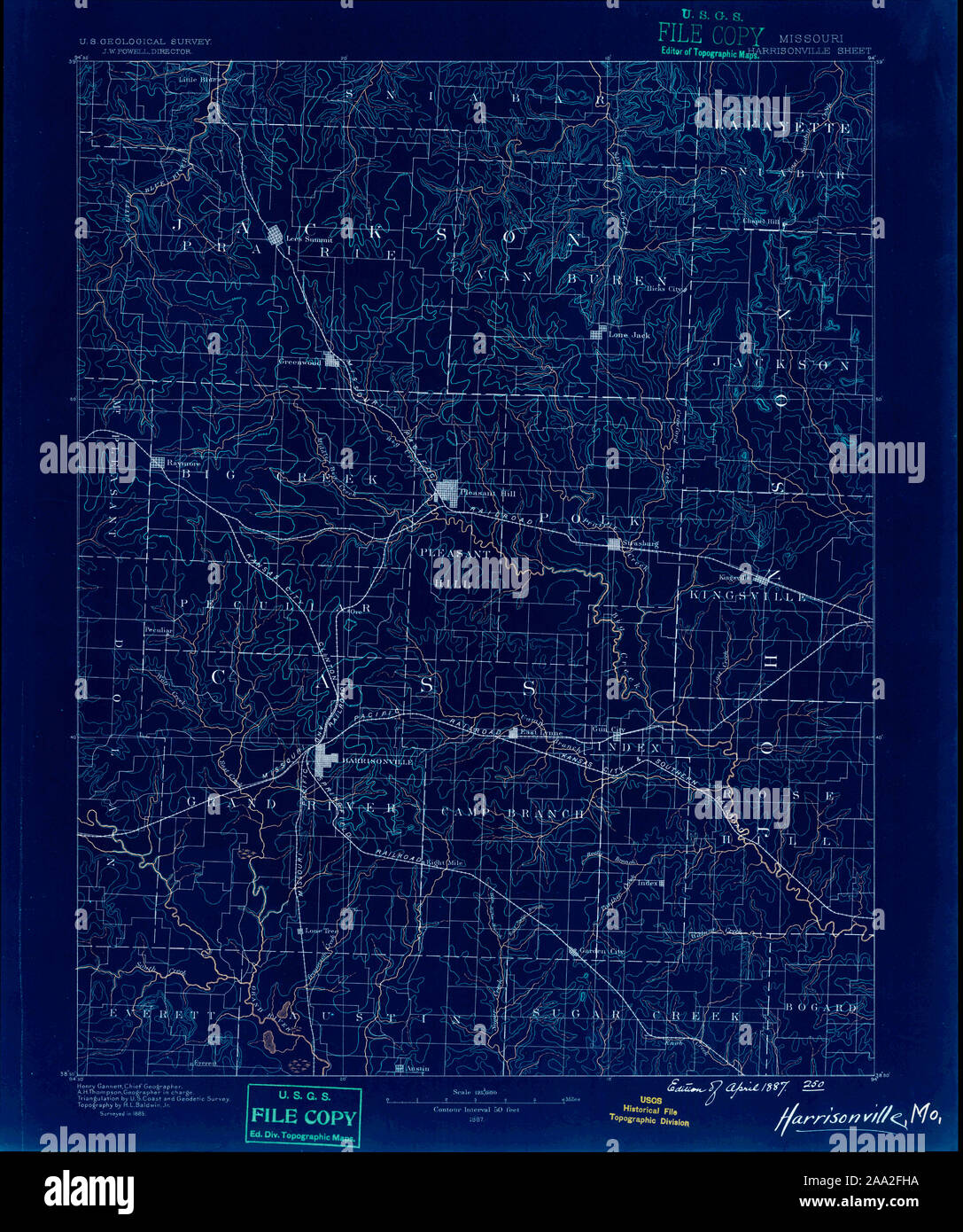 Map of harrisonville hi-res stock photography and images - Alamy