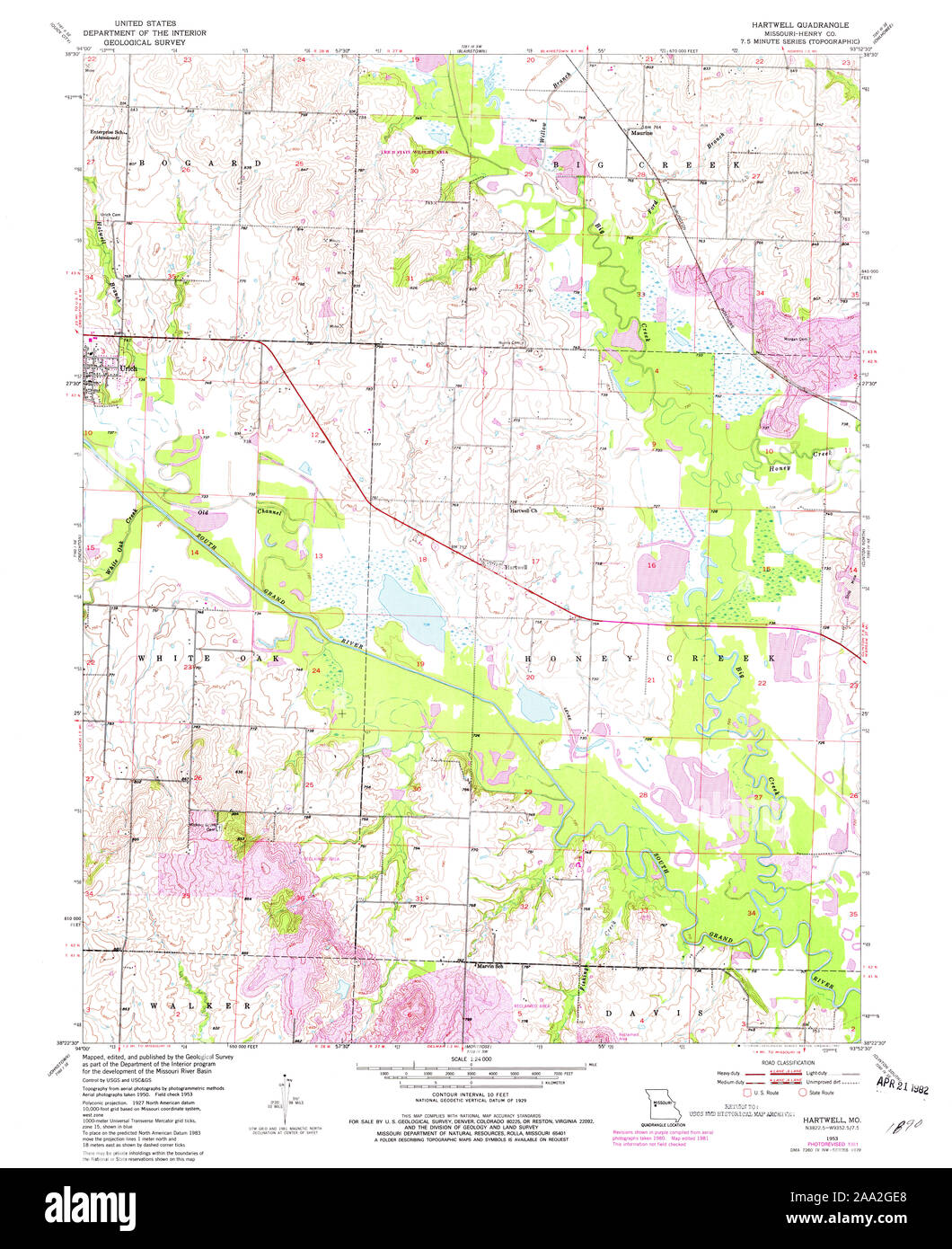 Map of hartwell hi-res stock photography and images - Alamy