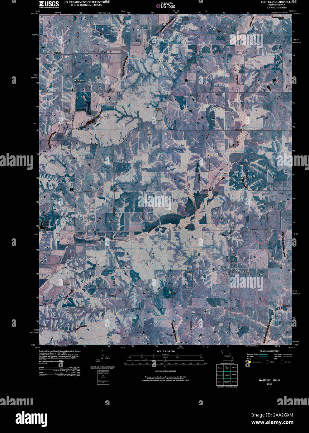 Map of hatfield hi-res stock photography and images - Alamy