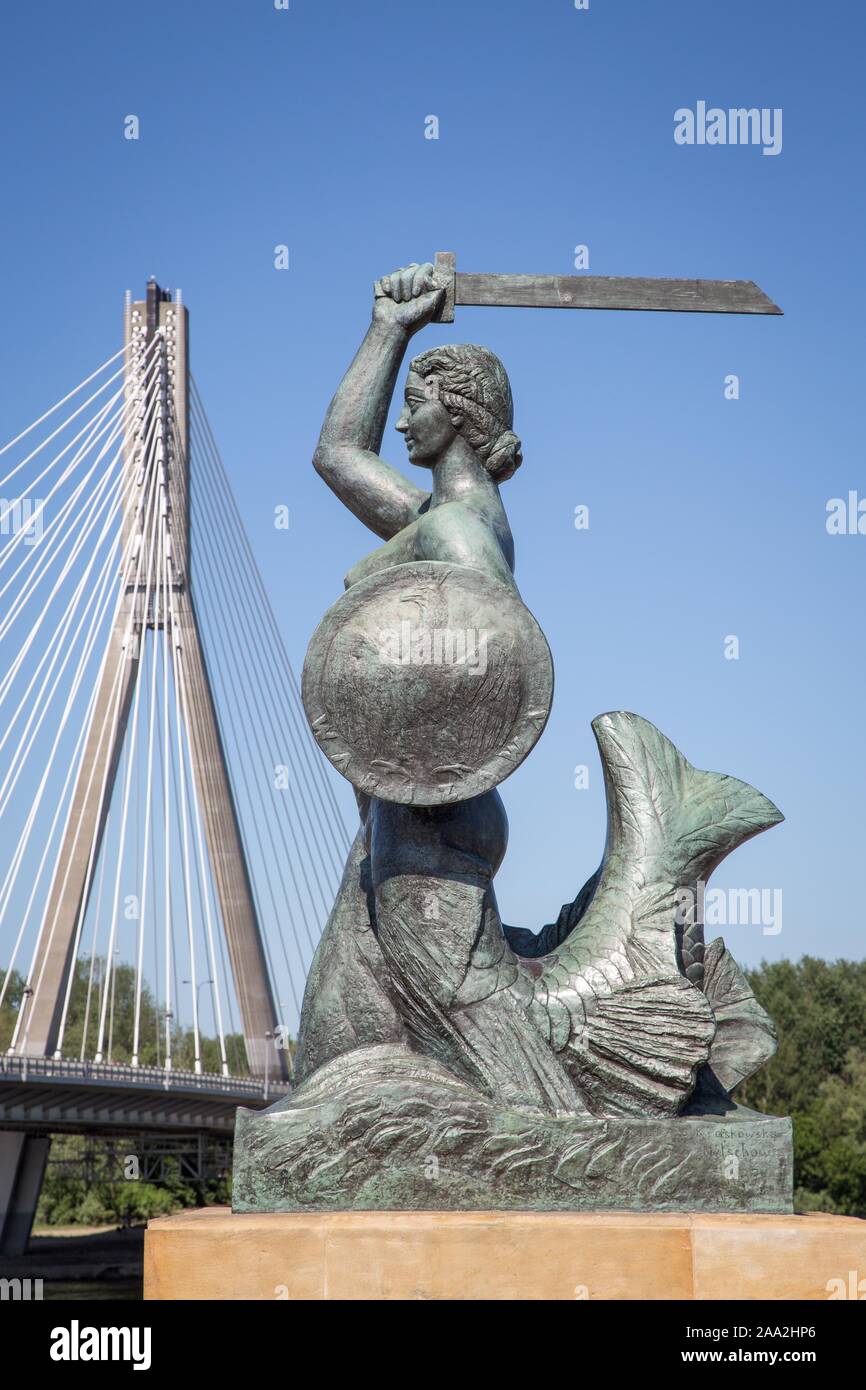 Warsaw mermaid hi-res stock photography and images - Alamy