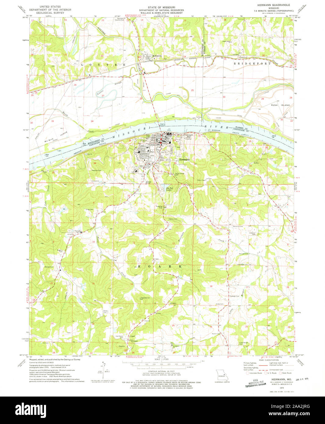 Hermann missouri map Cut Out Stock Images & Pictures - Alamy