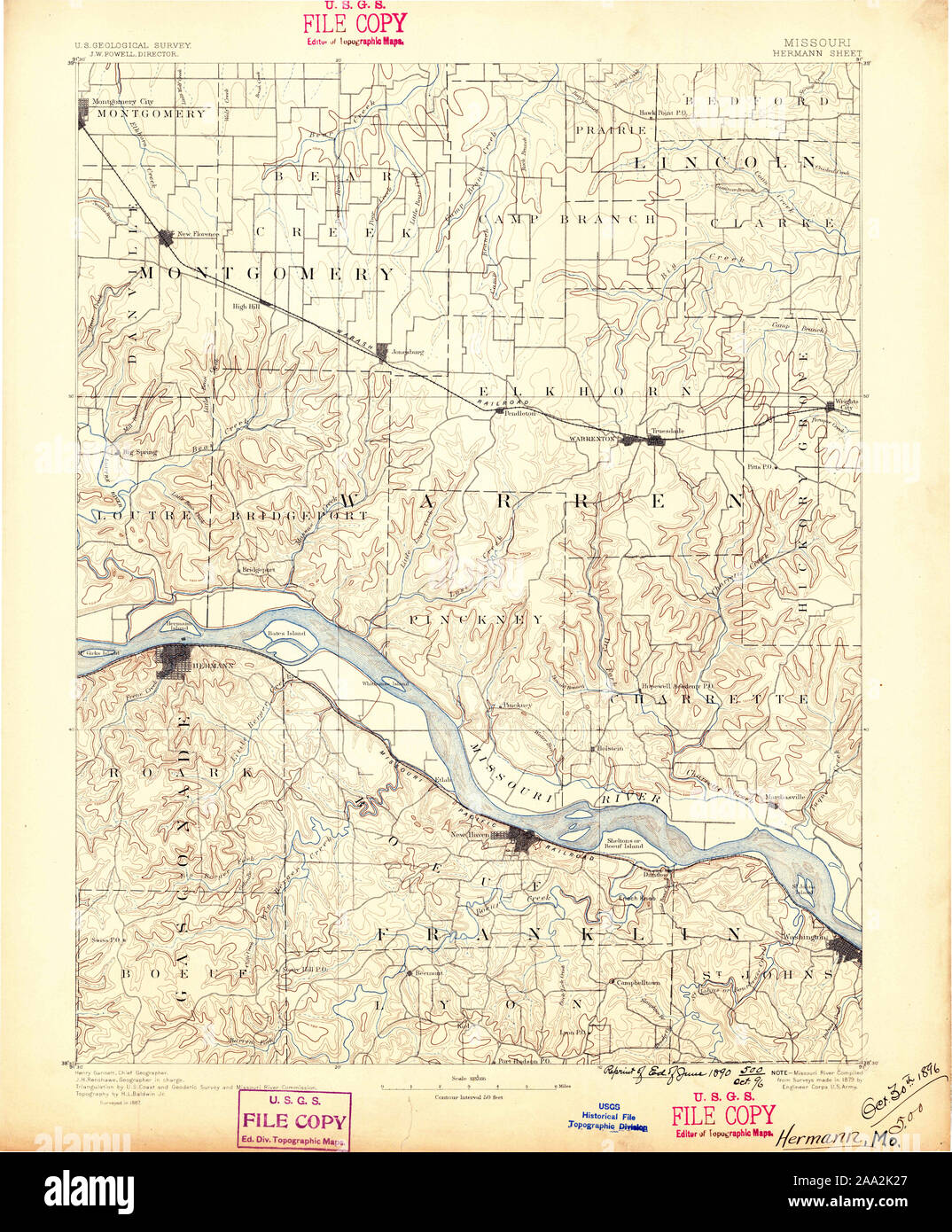 Map of hermann missouri hi-res stock photography and images - Alamy