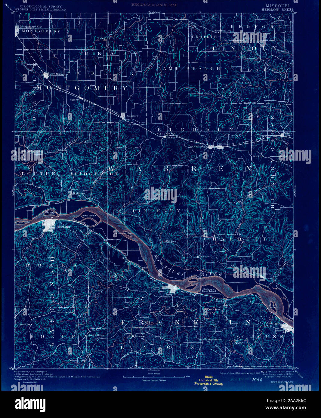 Map of hermann missouri hi-res stock photography and images - Alamy