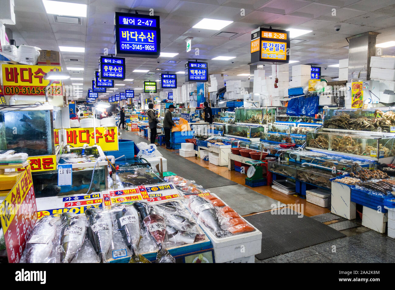 Seoul Noryangjin fish market Stock Photo - Alamy