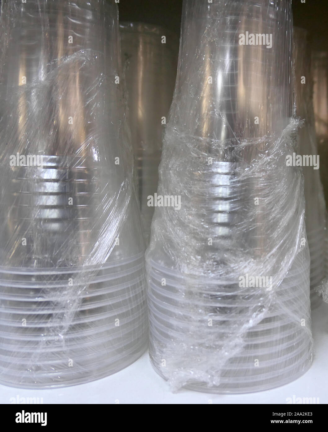 Plastic cups stacked pile hi-res stock photography and images - Alamy