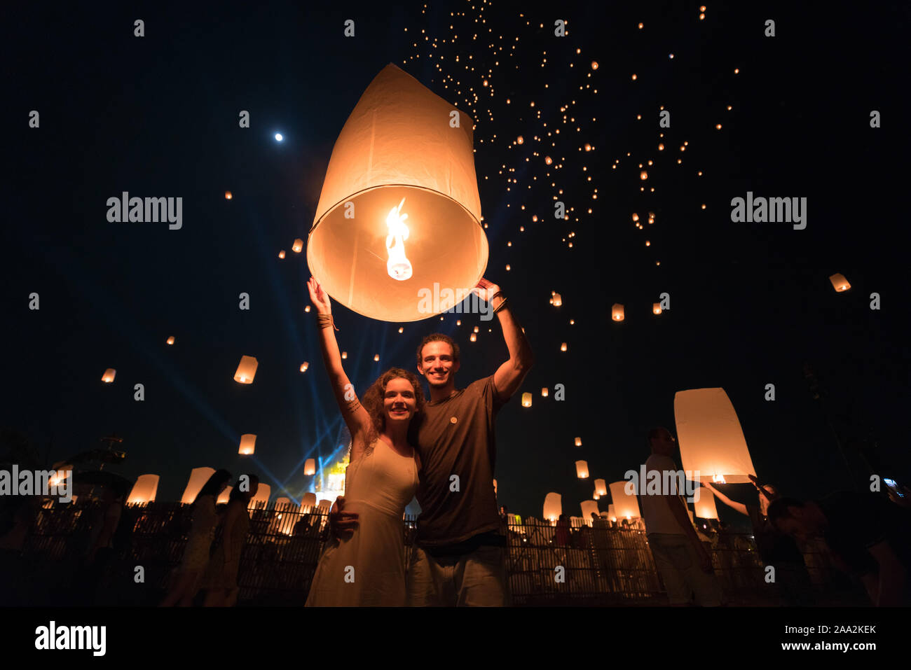Lantern release ceremony hi-res stock photography and images - Alamy