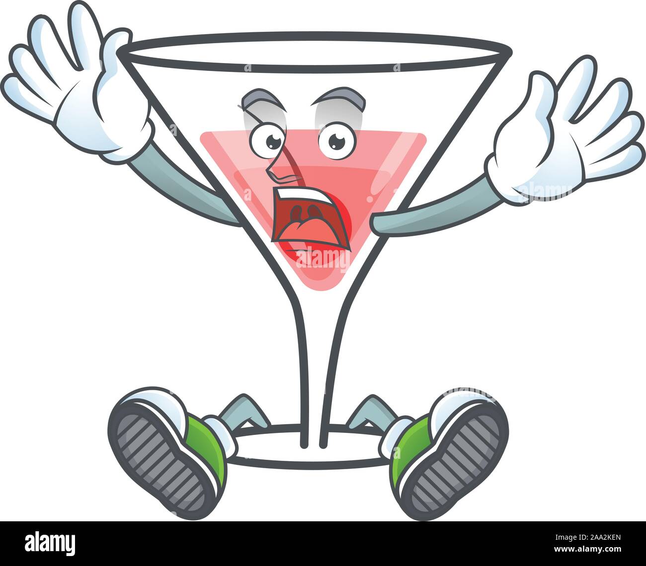 Character a successful in the cartoon cocktail Stock Vector Image & Art ...