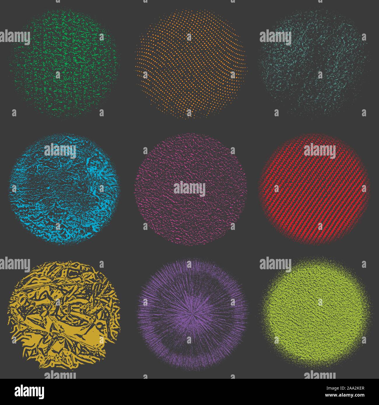 Set of grunge circles. Damage round grunge shape silhouette. Circle ...