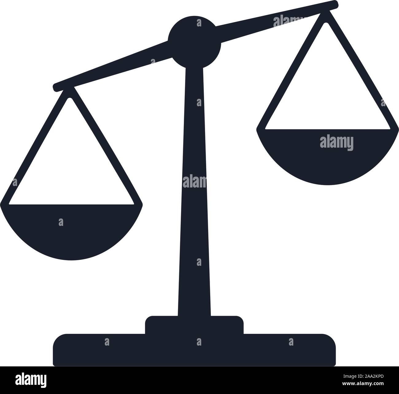 Justice balance scales icon, design isolated on gradient background ...
