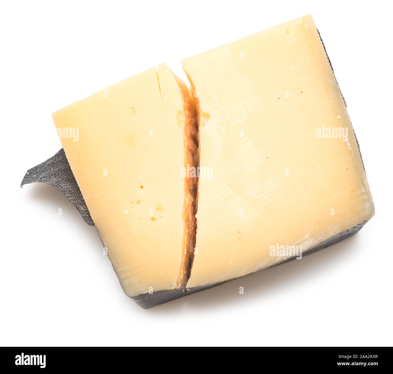 Cheese noir isolated on white background Stock Photo - Alamy