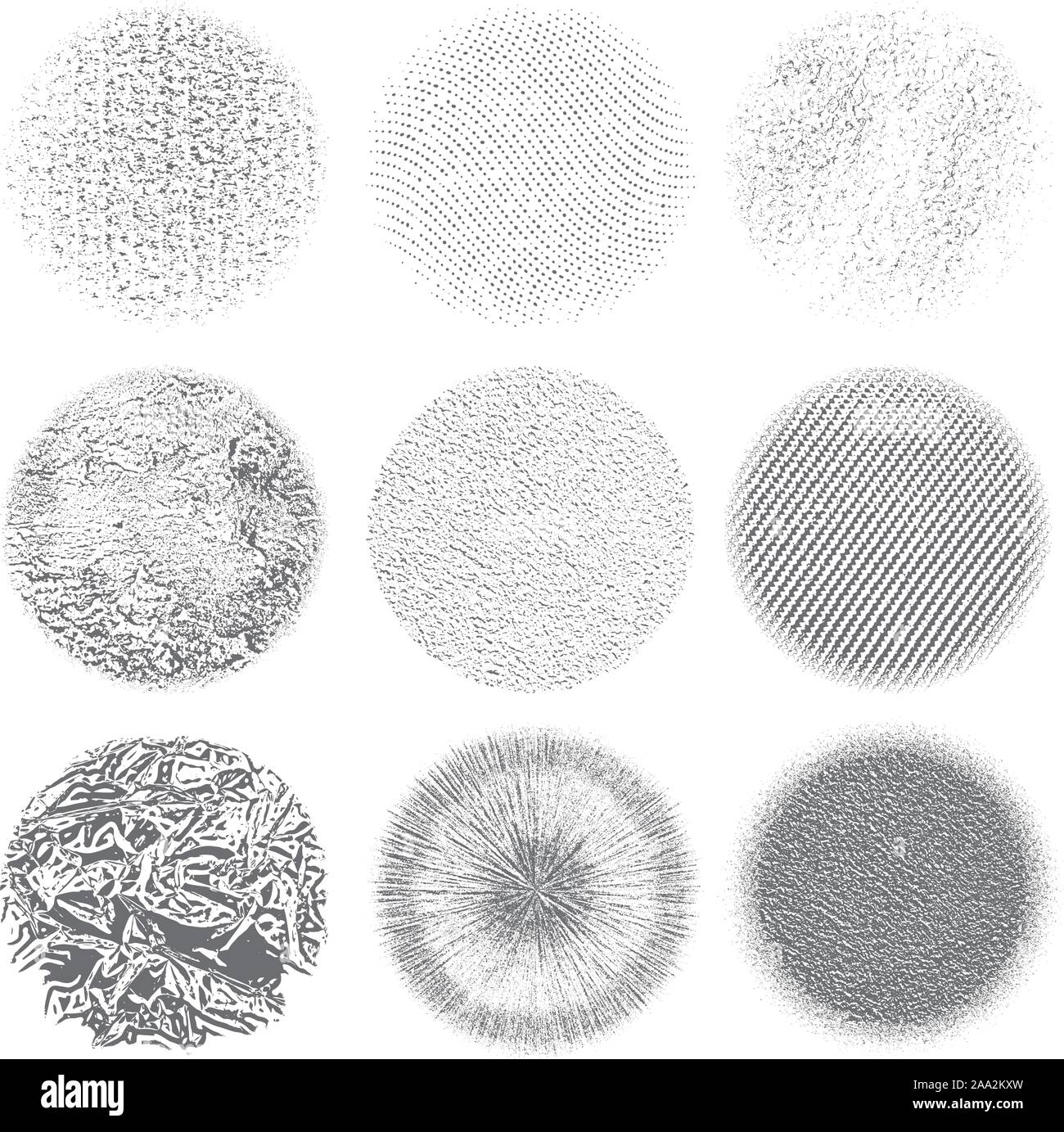 Set of grunge circles. Damage round grunge shape silhouette. Circle ...