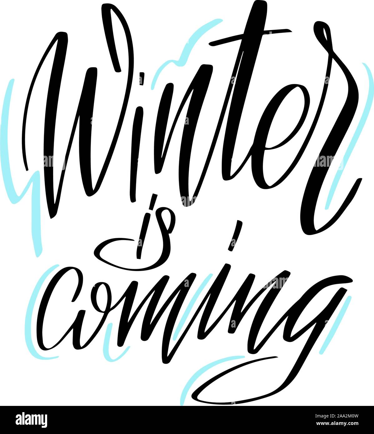 Vector calligraphy illustration isolated on white background Stock ...