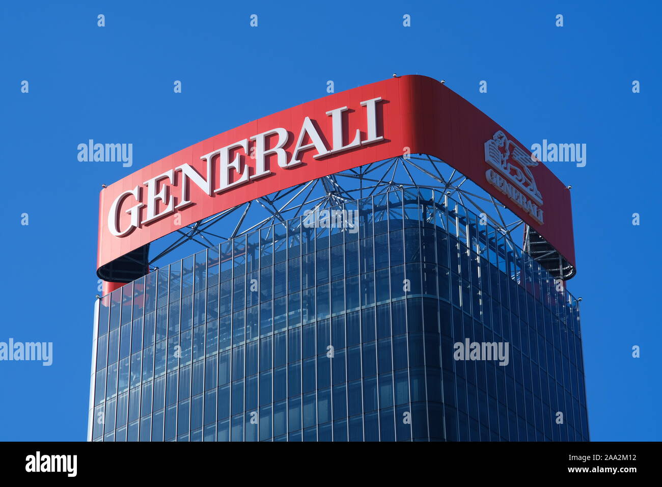 Milan Citylife, Lombardia, Italy. About 10/2019. Assicurazioni Generali ...