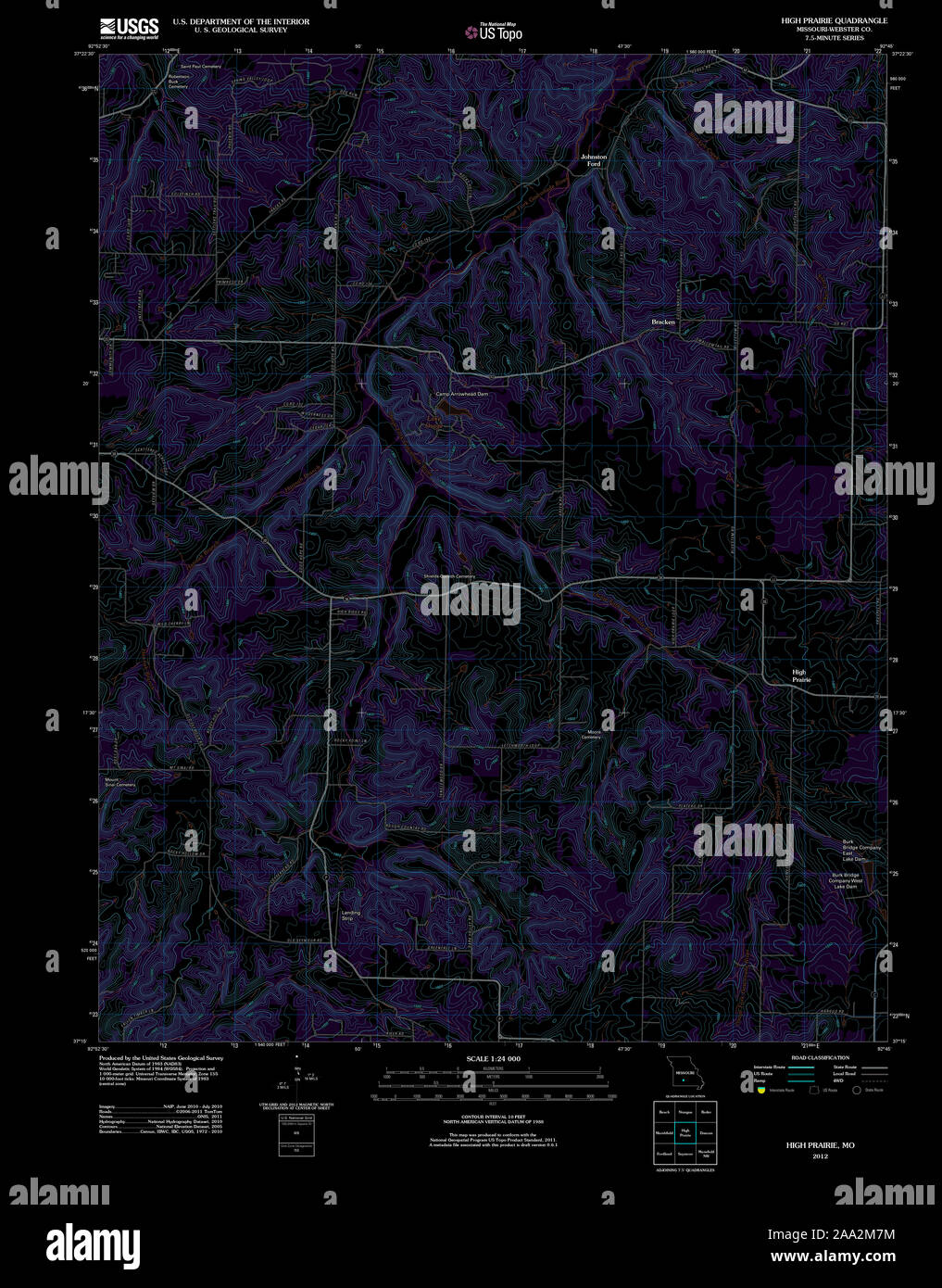 High prairie map hi-res stock photography and images - Alamy