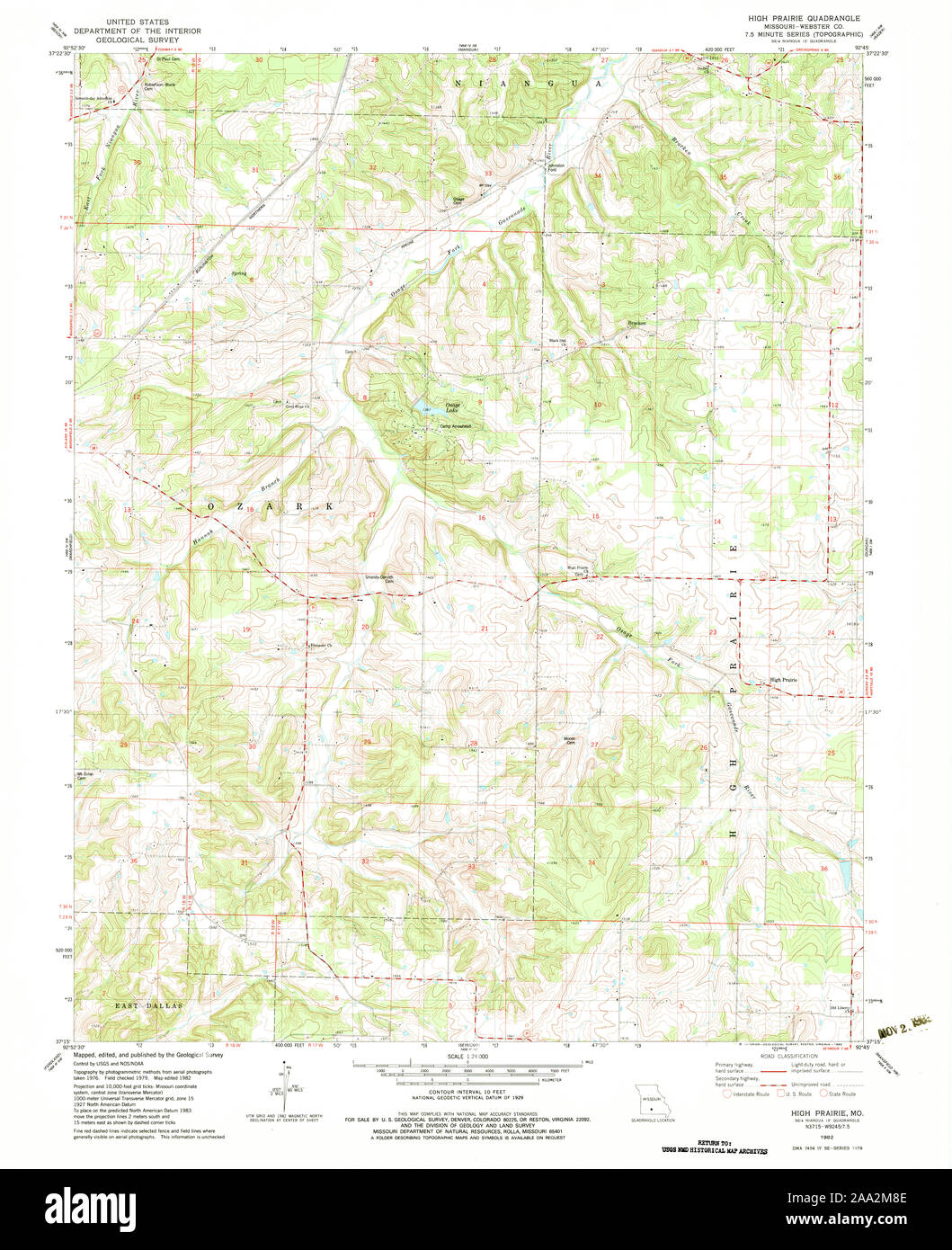 High prairie map hi-res stock photography and images - Alamy