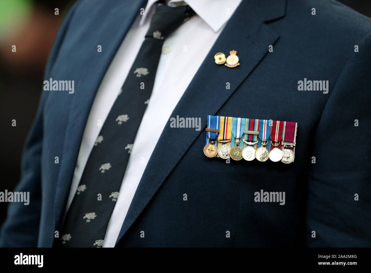 Medals on the jacket of a member of military personel Stock Photo - Alamy