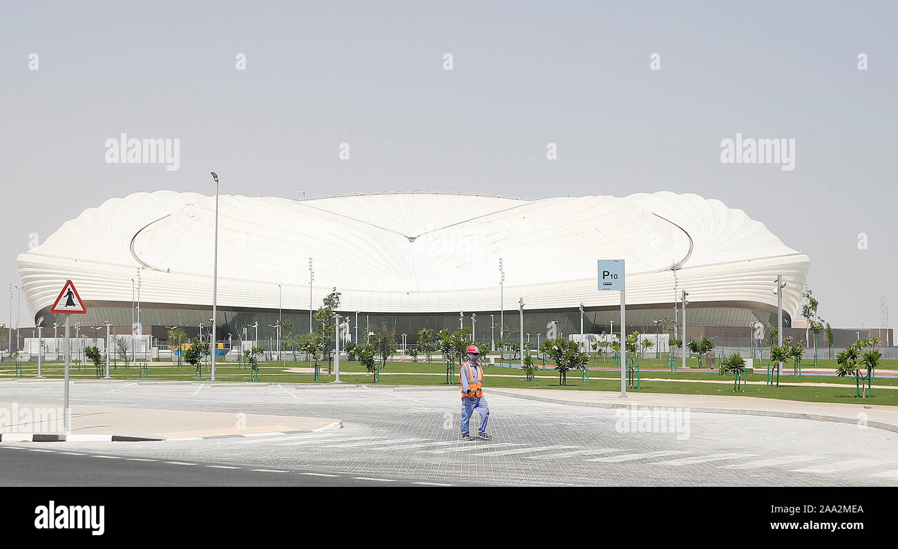 A general view of the Al Janoub Stadium, Doha, Qatar. The stadium is to ...